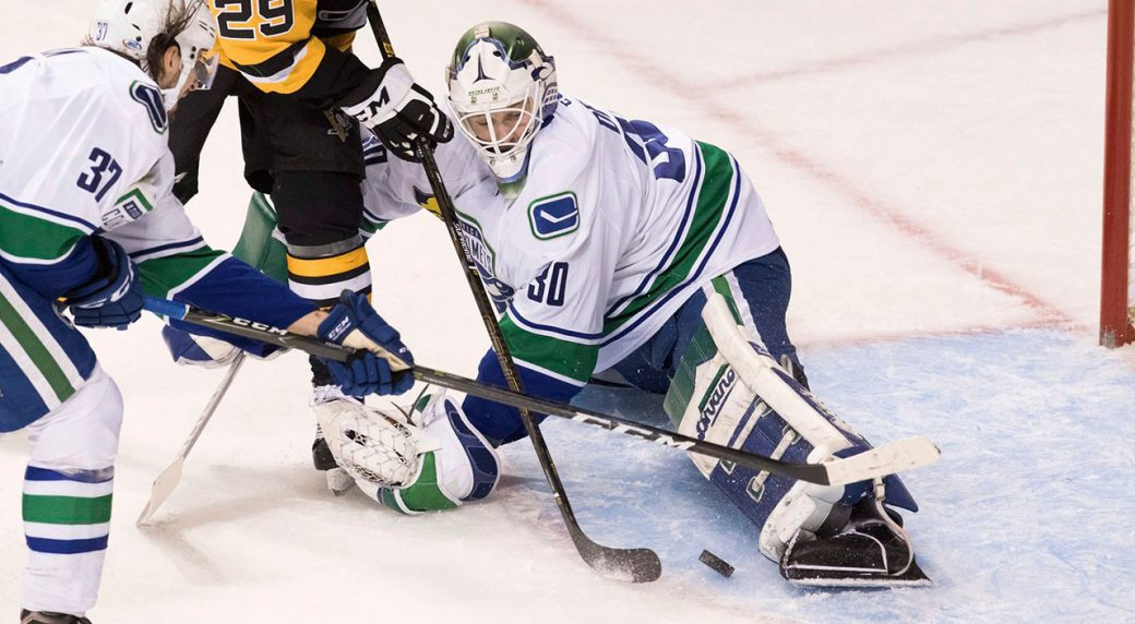 Canucks goalie prospect Thatcher Demko unveils new 'Step Brothers' mask ...